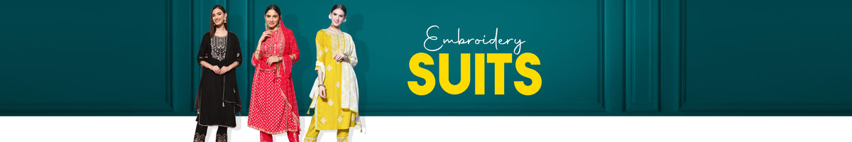 Embroidery Suits For Women